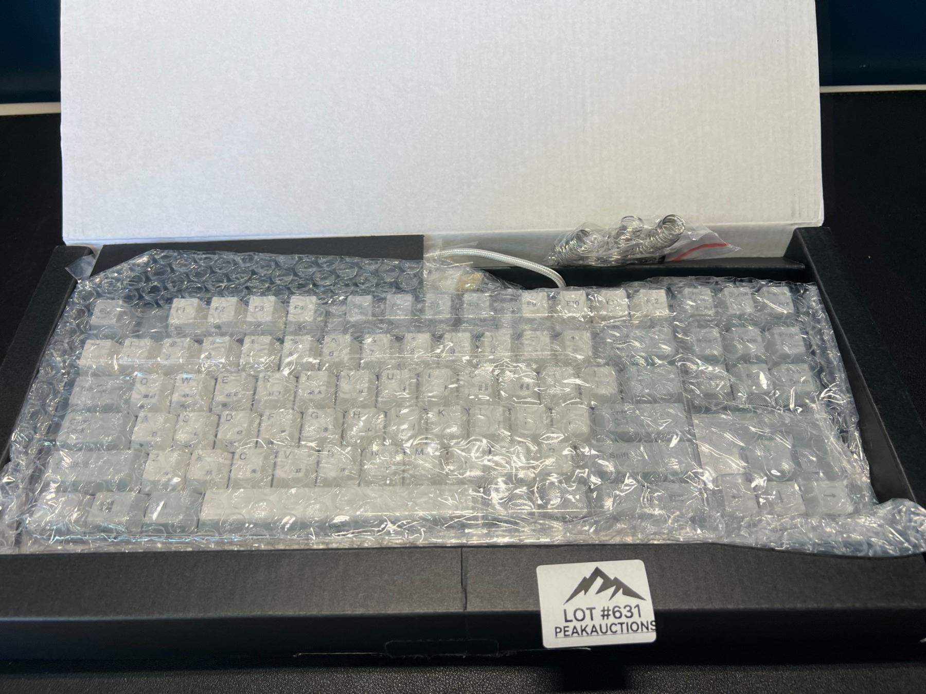 Lot of 1 ABKO K935P Hacker V2 Capacitance Non Contact Switch Keyboard