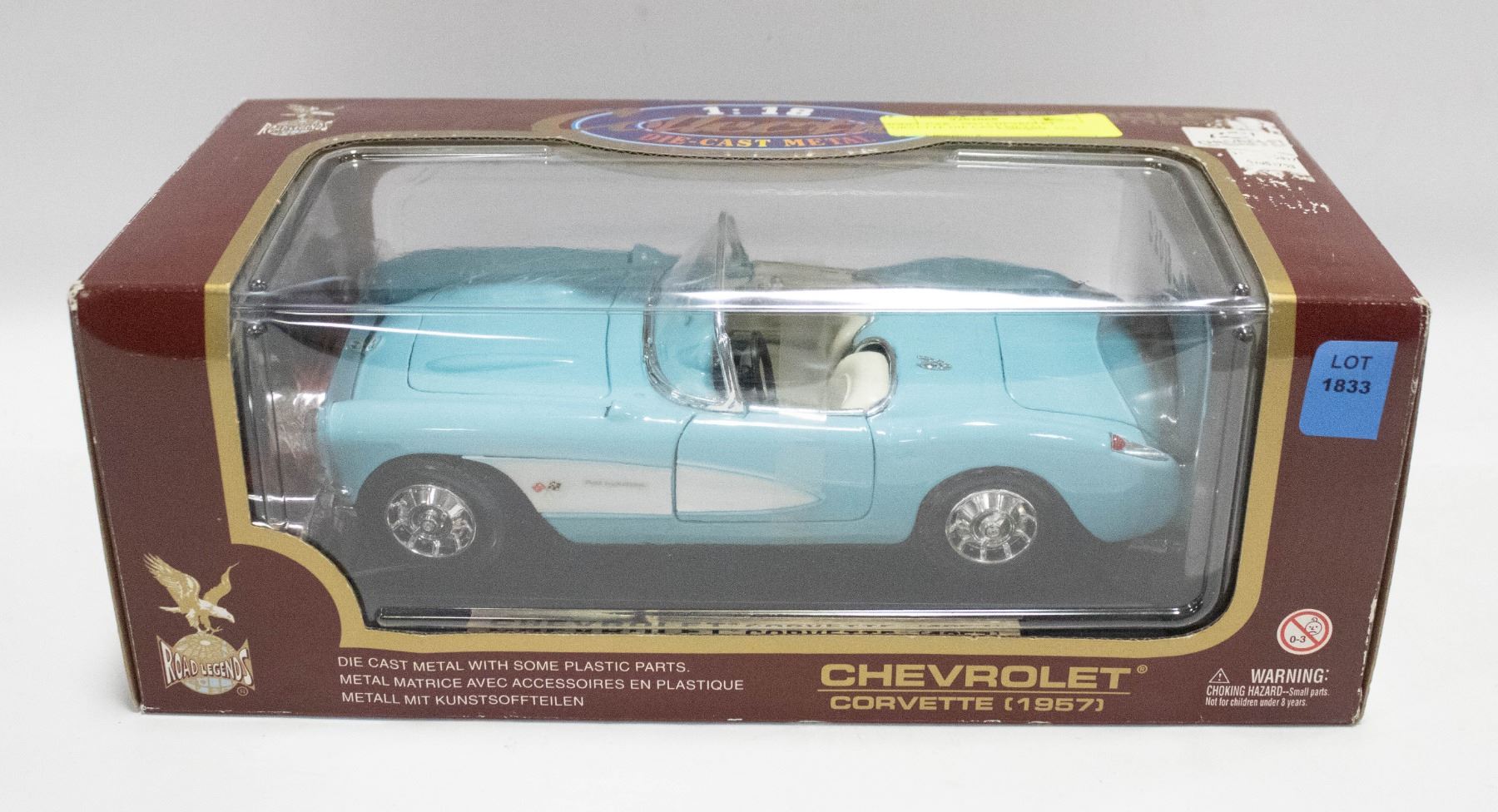 MODEL CAR - 1957 CHEVROLET CORVETTE DIE CAST METAL