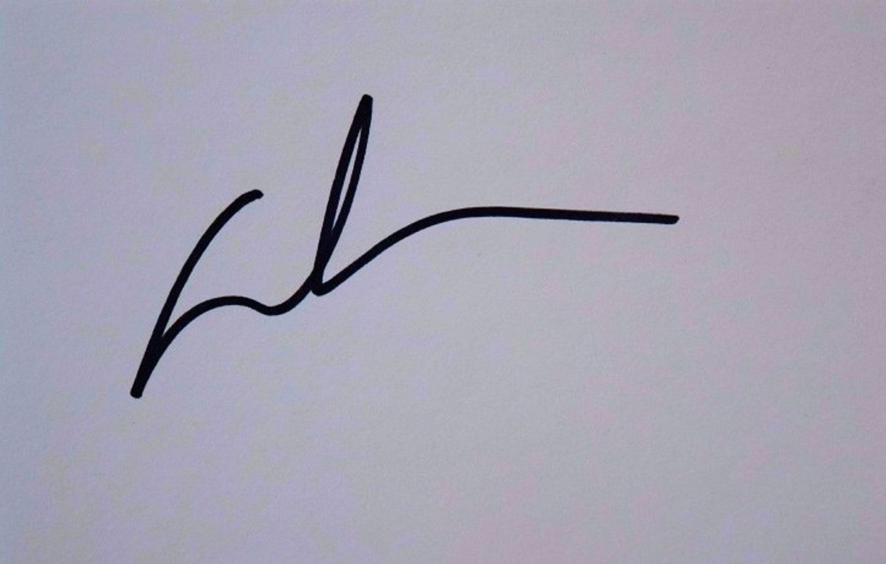 Star Wars George Lucas signature slip