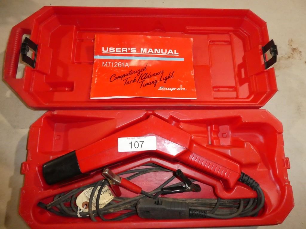 snap on computerized tack/advance timing light