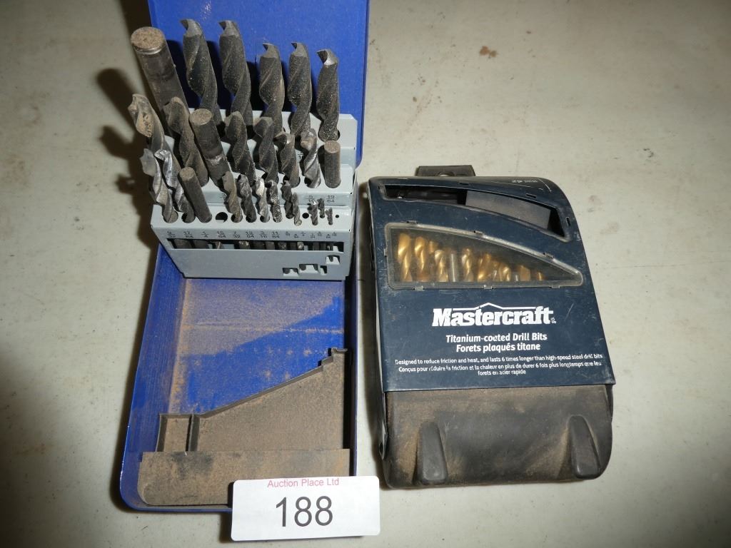 Mastercraft titanium-coated drill bits, drill
