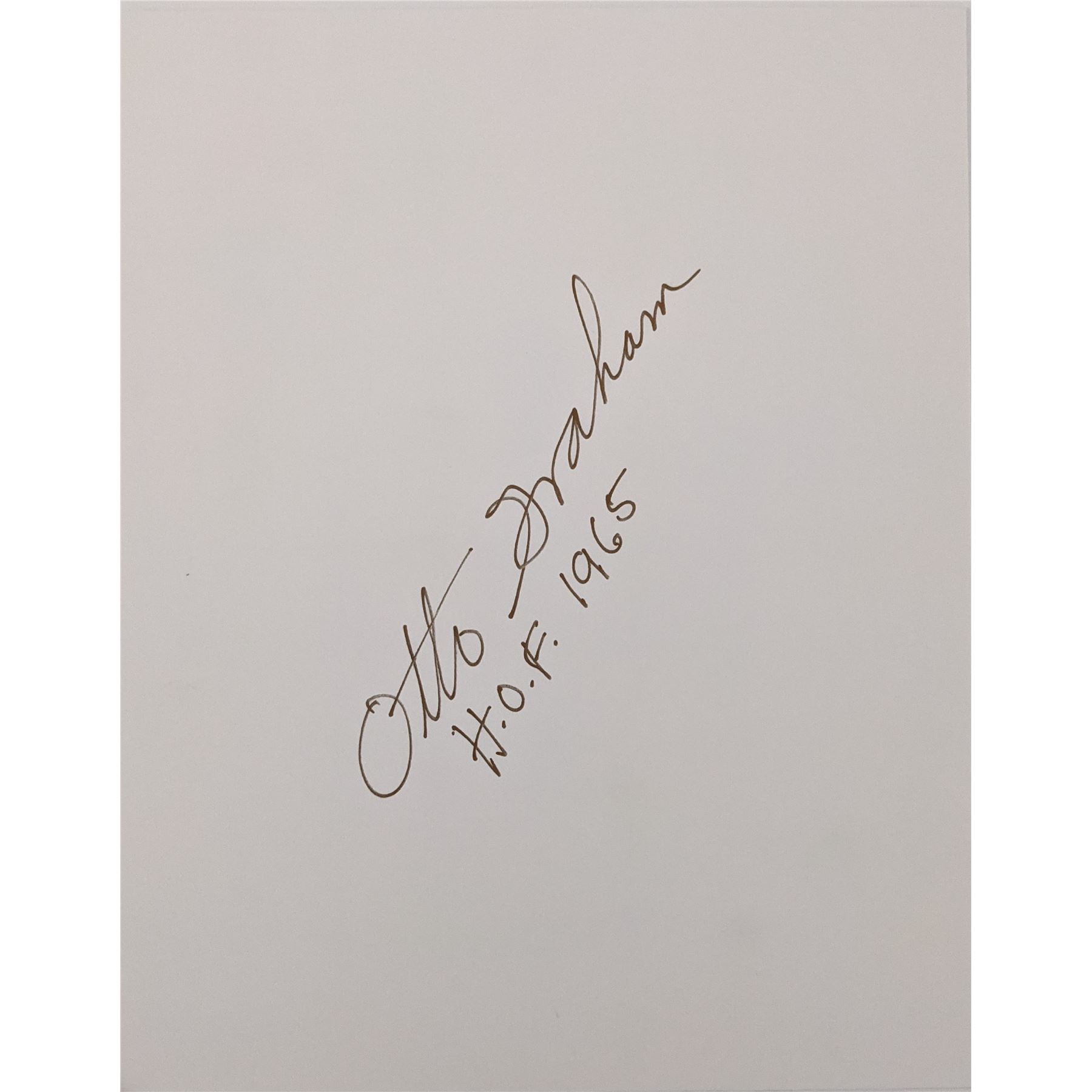 NFL Hall Of Famer Otto Graham Autograph