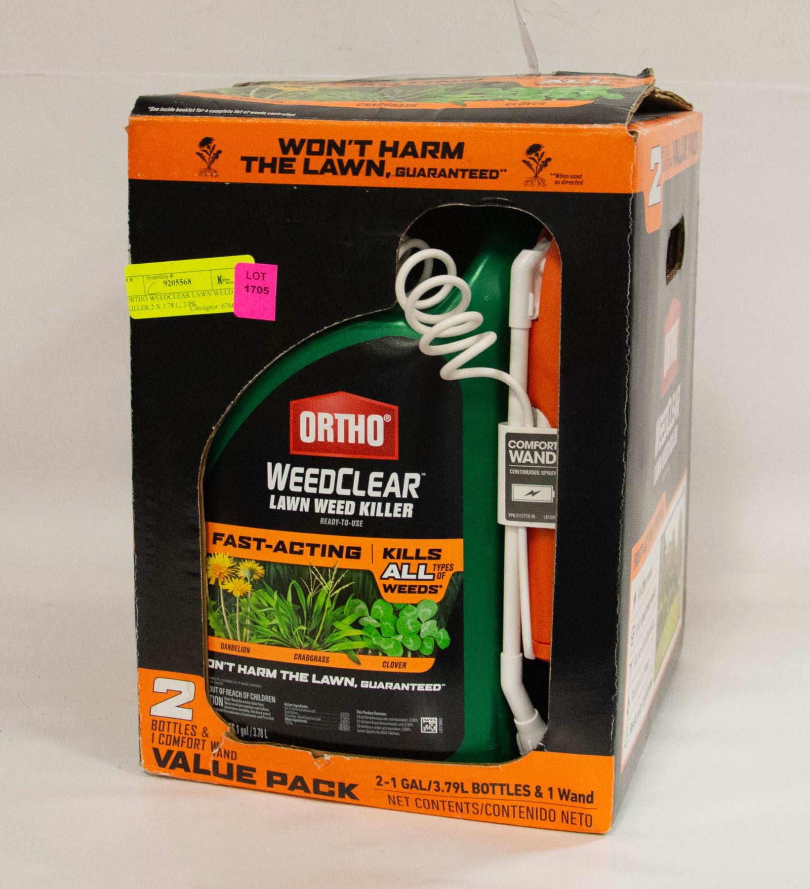 ORTHO WEEDCLEAR LAWN WEED KILLER 2 X 3.78 L, 2 PK