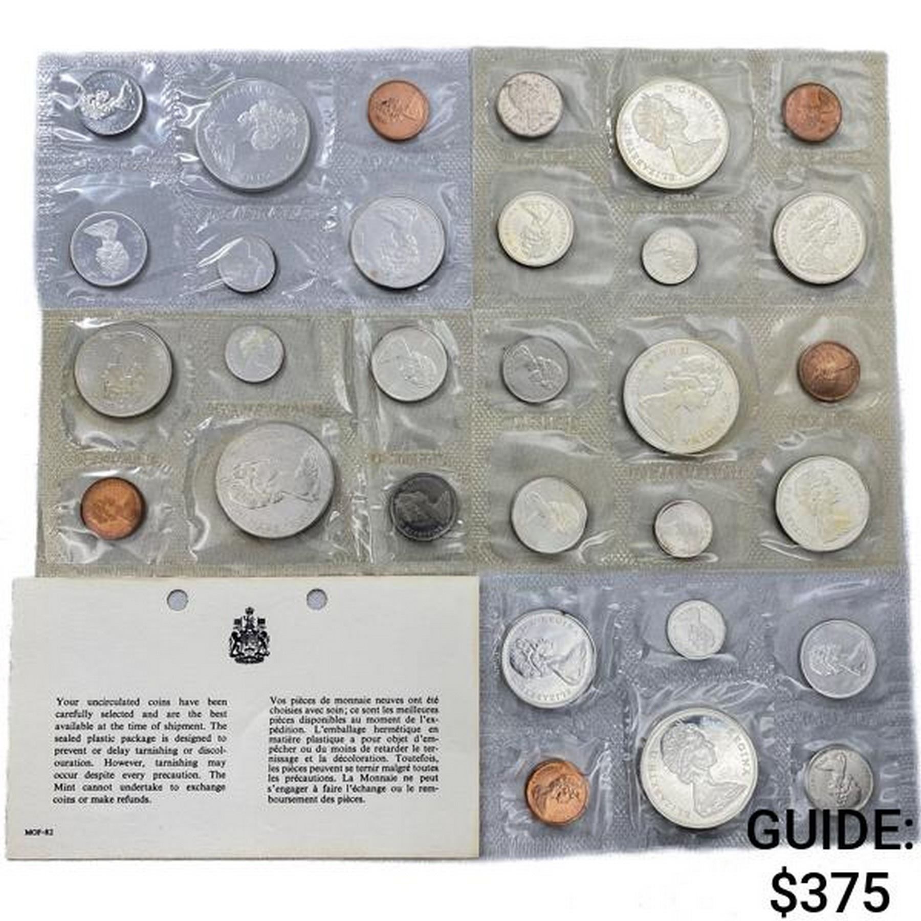 1965 Canada Proof Silver Coin Sets (30 Coins)