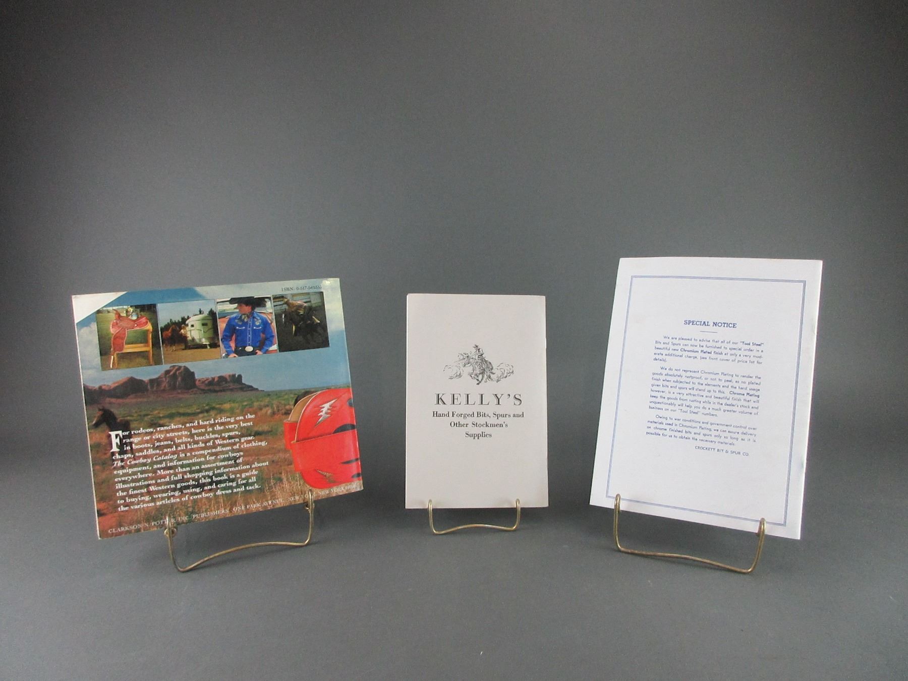 The Cowboy Catalog By Sandra Kaufman- Crockett Reprint Catalog- Kellys ...