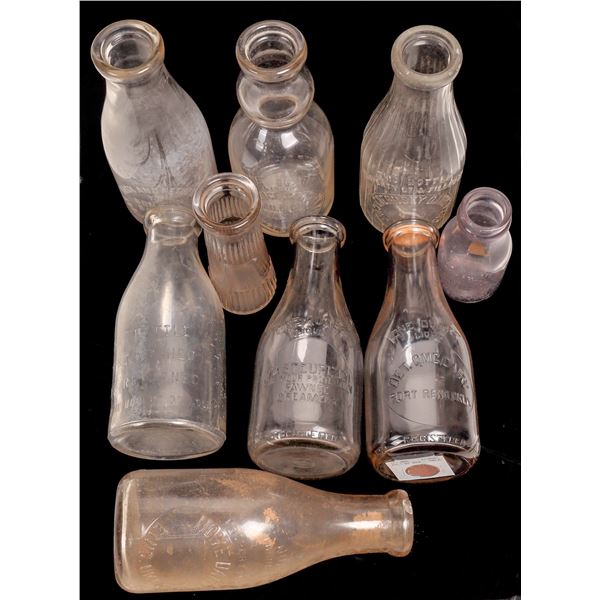 Oklahoma Embossed Milk Bottle Collection 9 168398 Holabird Western Americana Collections