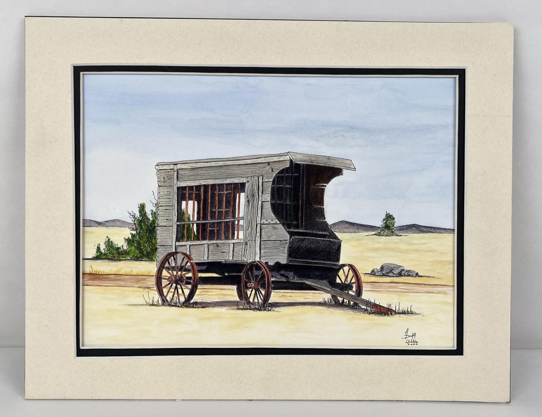 Art Duff Chinook Montana Watercolor Painting