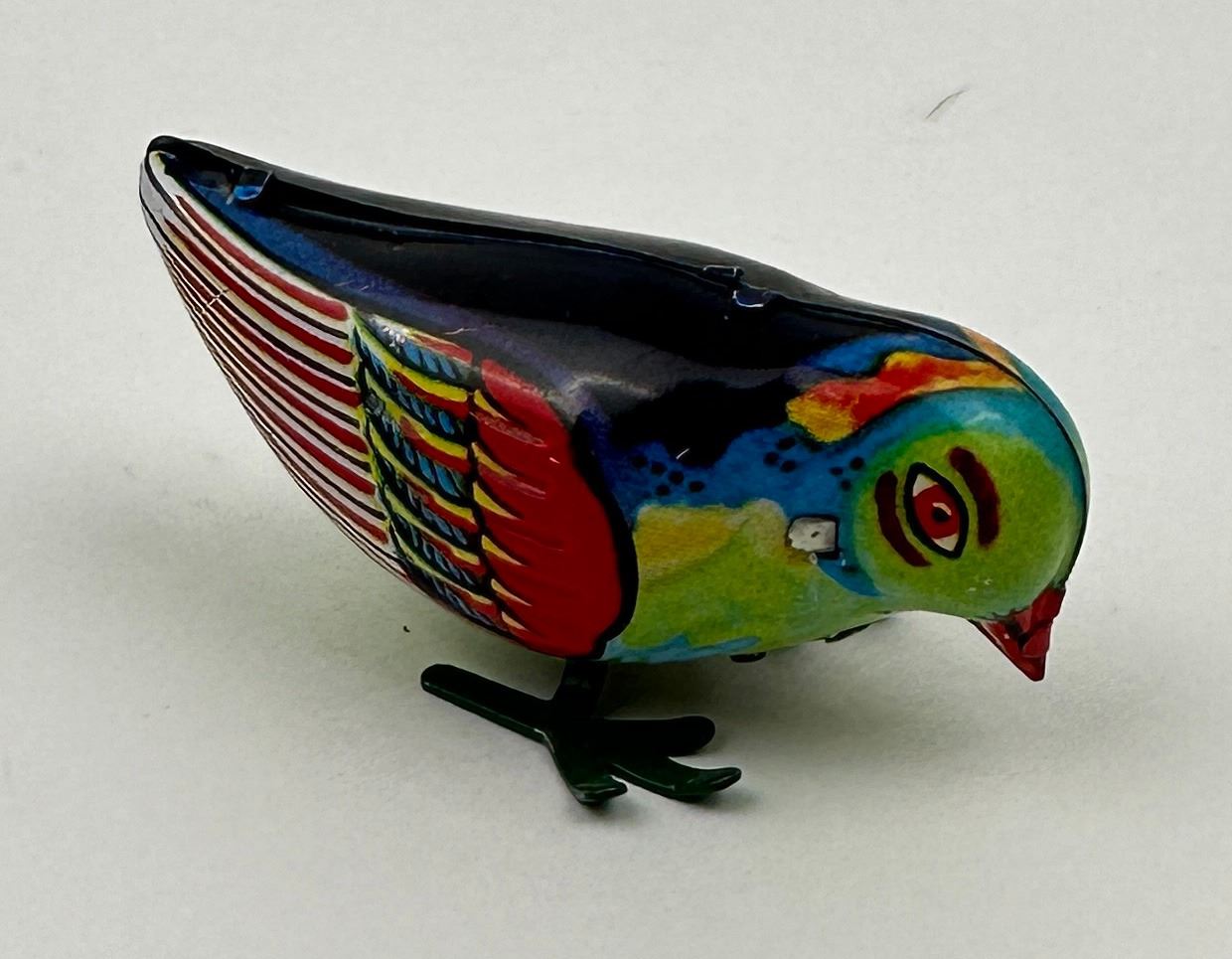 Tin Litho Wind Up Bird Toy
