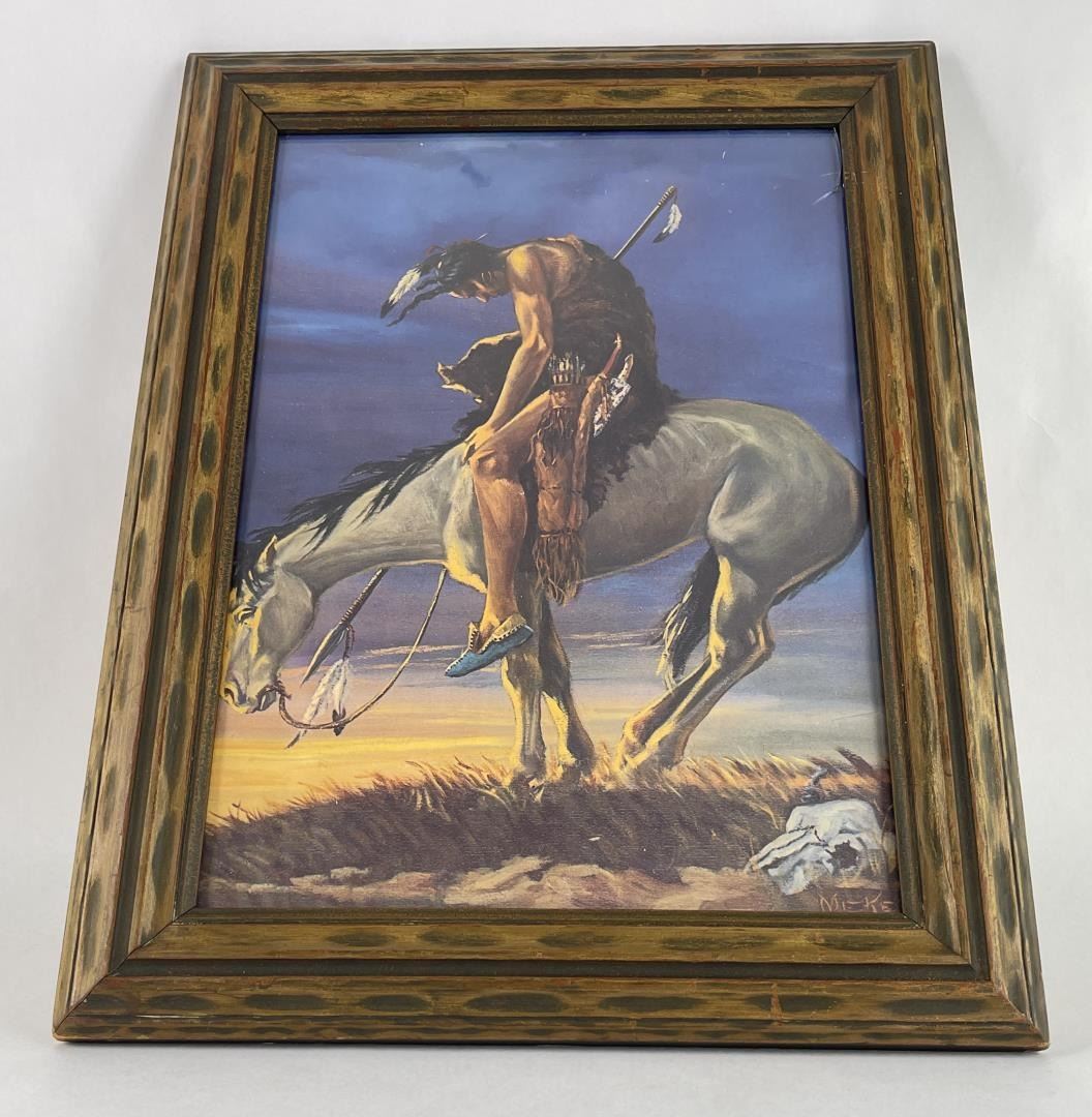 Antique End of Trail Indian Print