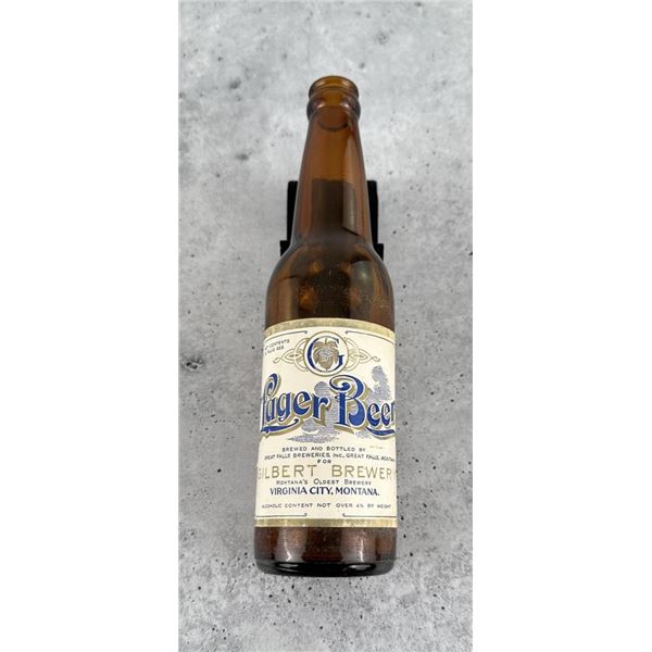 Gilbert Brewery Virginia City Montana Beer Bottle