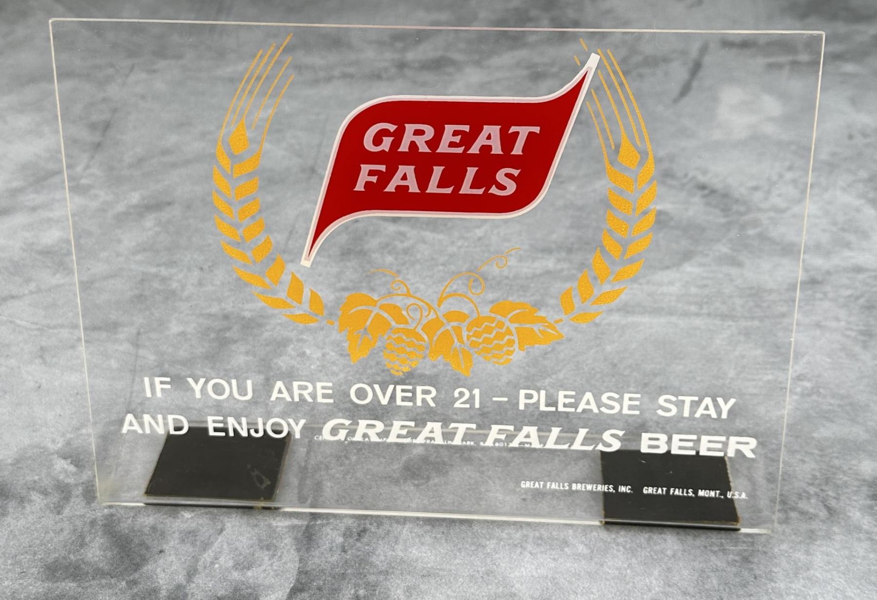Great Falls Select Montana Beer Sign