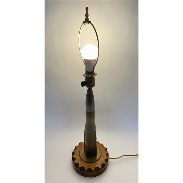 WW2 British Trench Art Shell Casing Lamp
