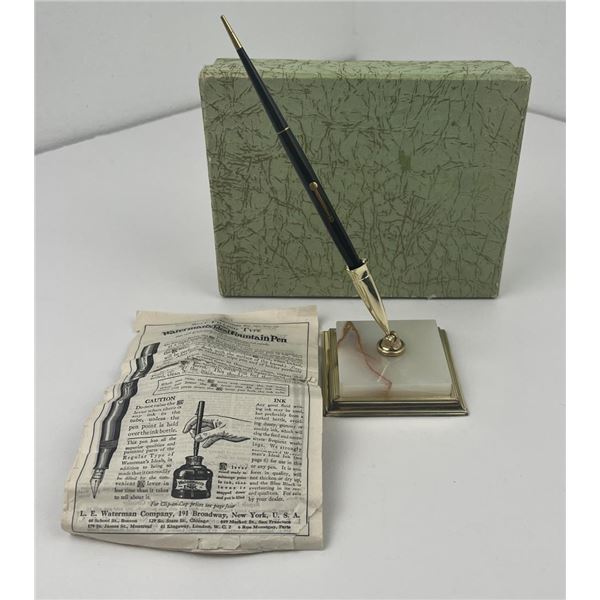 Watermans Fountain Pen Desk Set