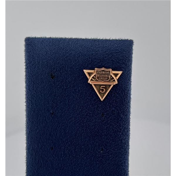 10k Gold Farmers Insurance Pin