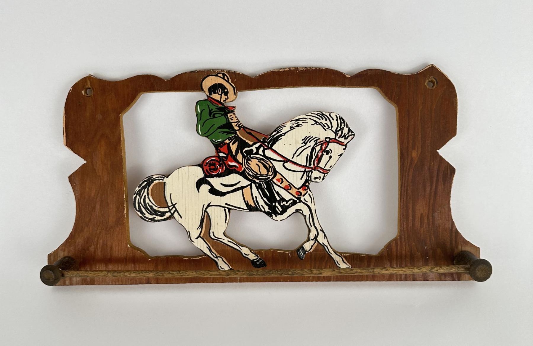 Lone Ranger Wood Tie Coat Rack