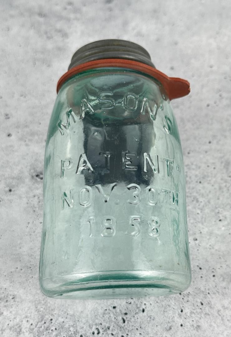 Mason's Patent Nov 30th 1858 Glass Mason Jar