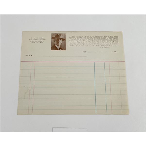LA Huffman Miles City Montana Letterhead
