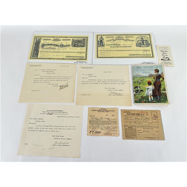 Collection Of Antique Paper Ephemera