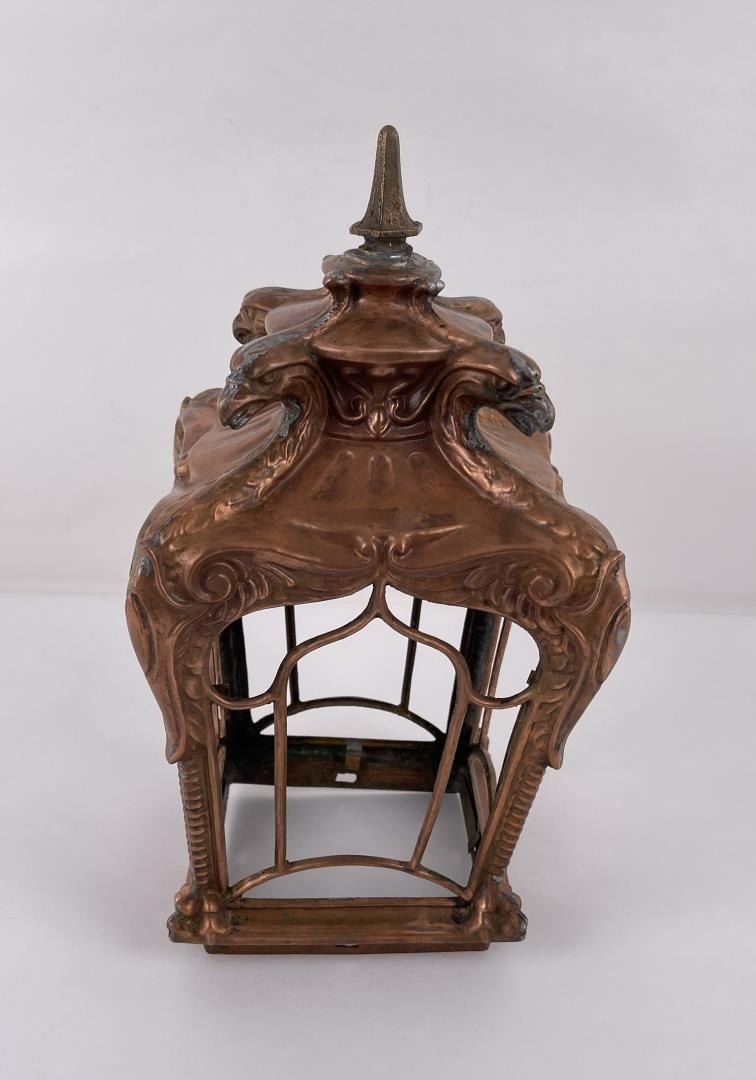 Antique Copper Street Lamp Shade Cage