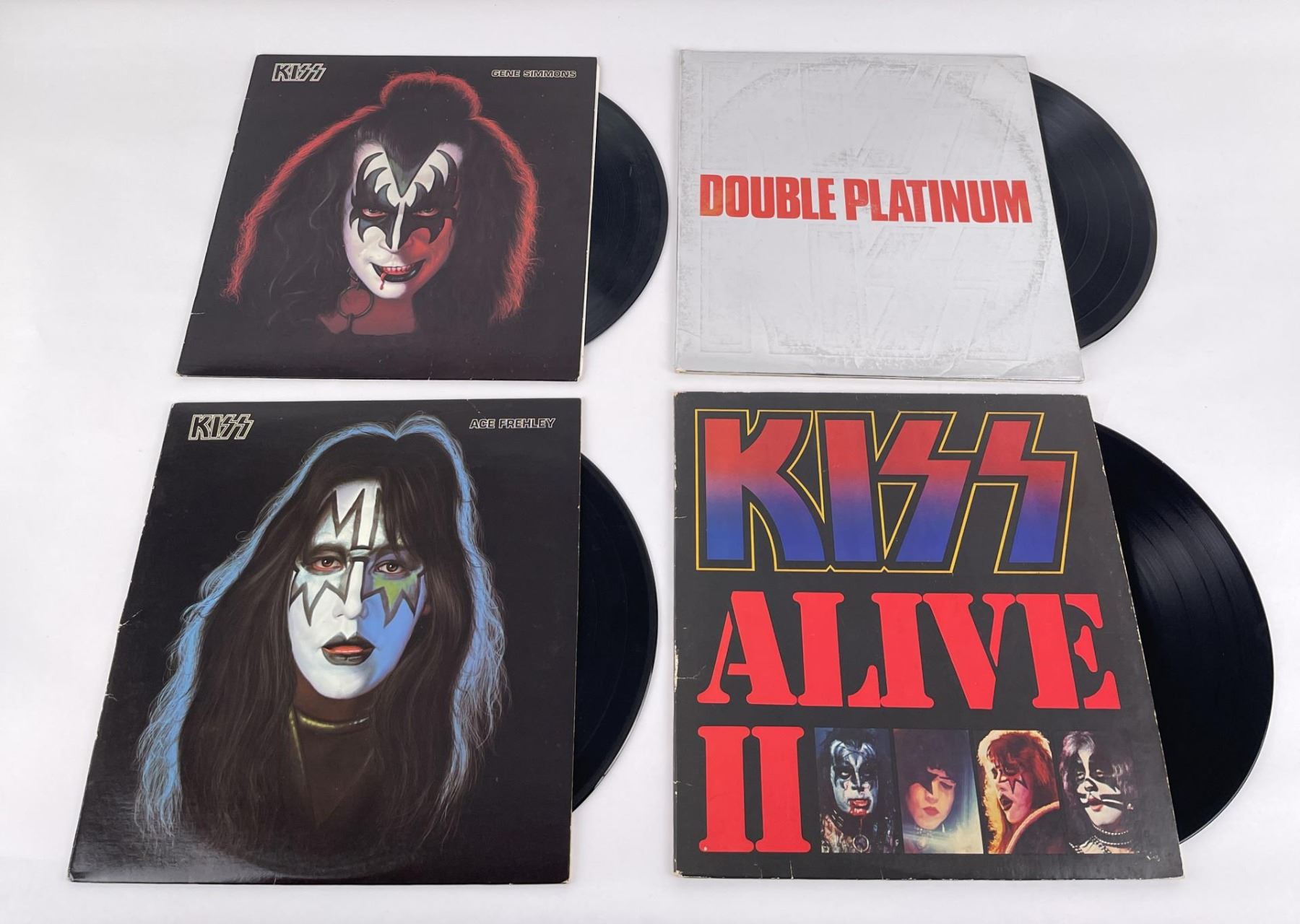 Collection of KISS 33 LP Record Albums