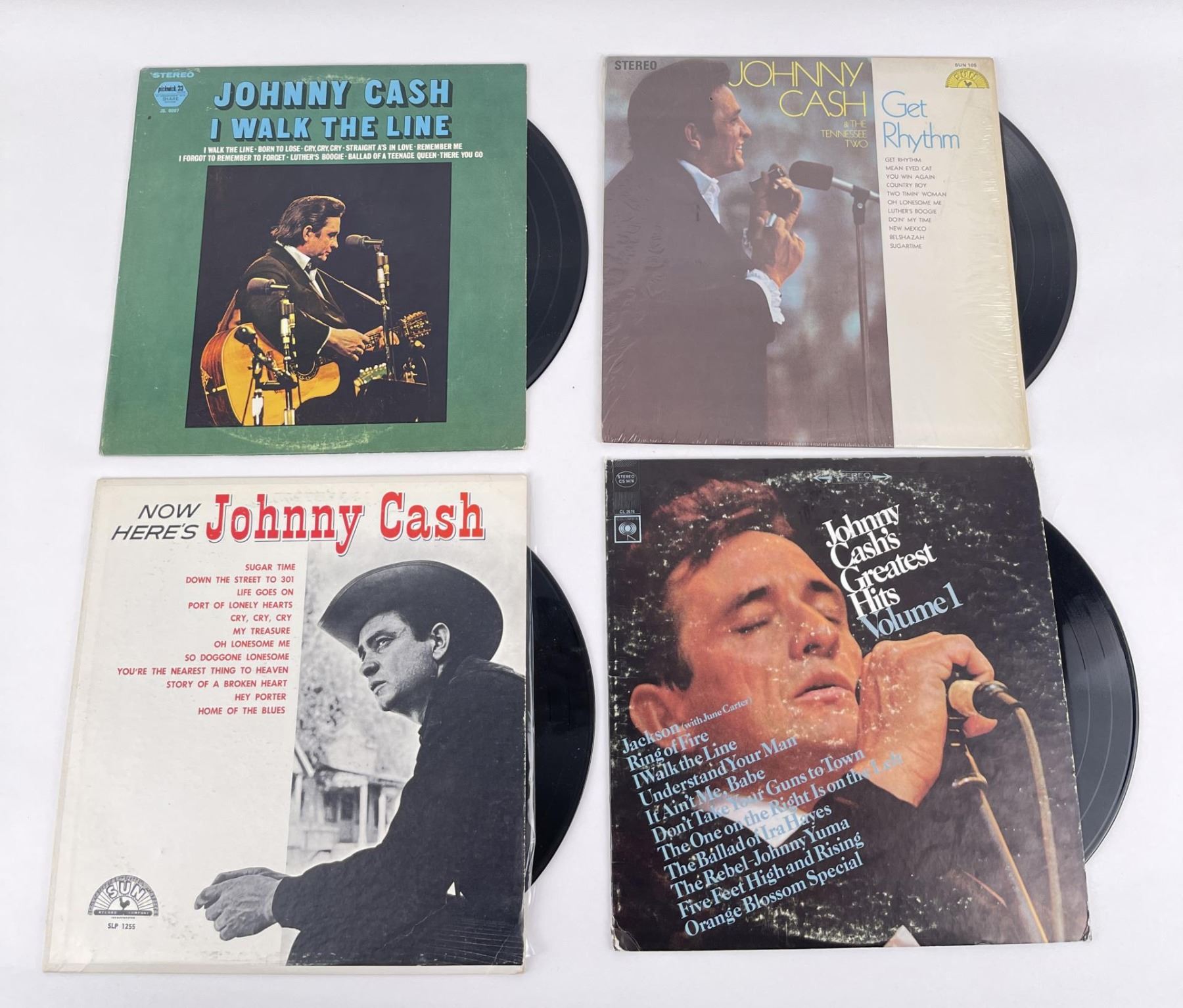 Collection of Johnny Cash 33 LP Record Albums