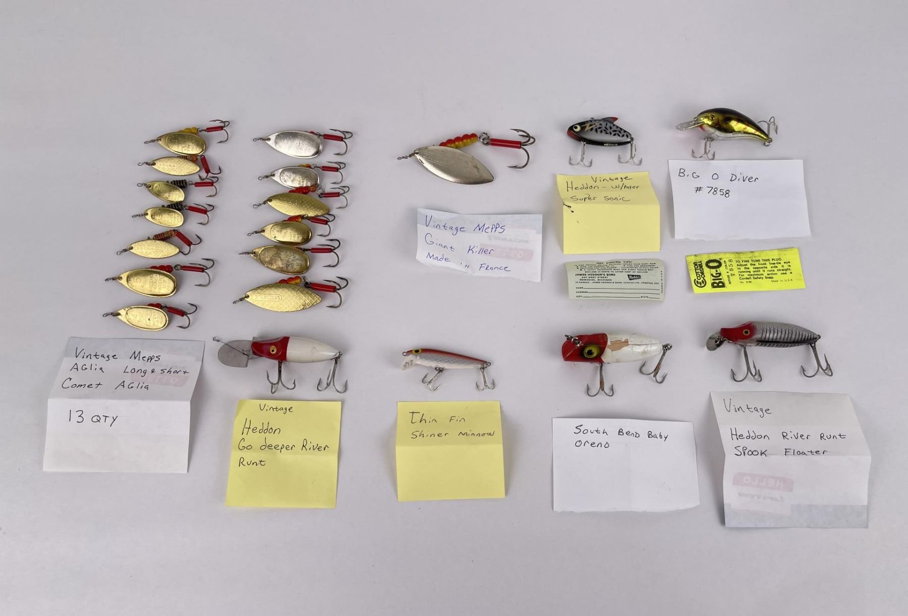 Collection of Vintage Fishing Lures