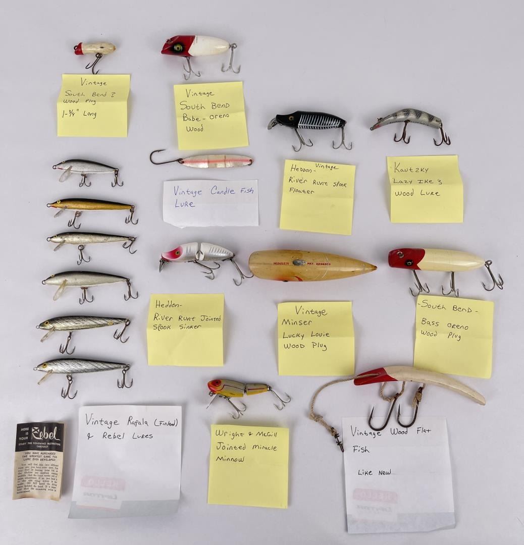 Collection of Vintage Fishing Lures
