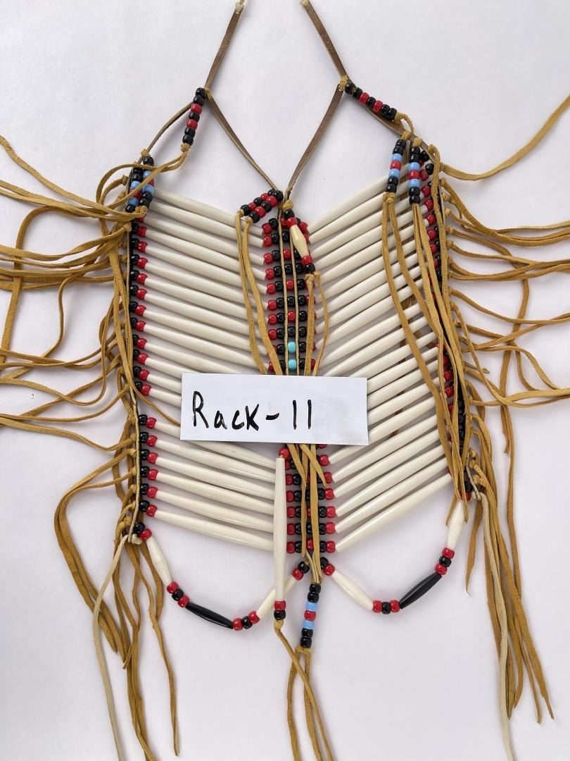 Plains Indian Bone Hair Pipe Breastplate