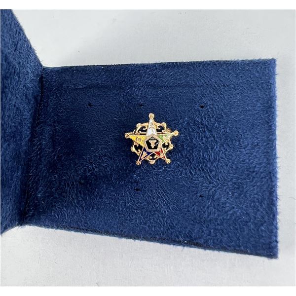 14k Gold OES Order of the Eastern Star Pin