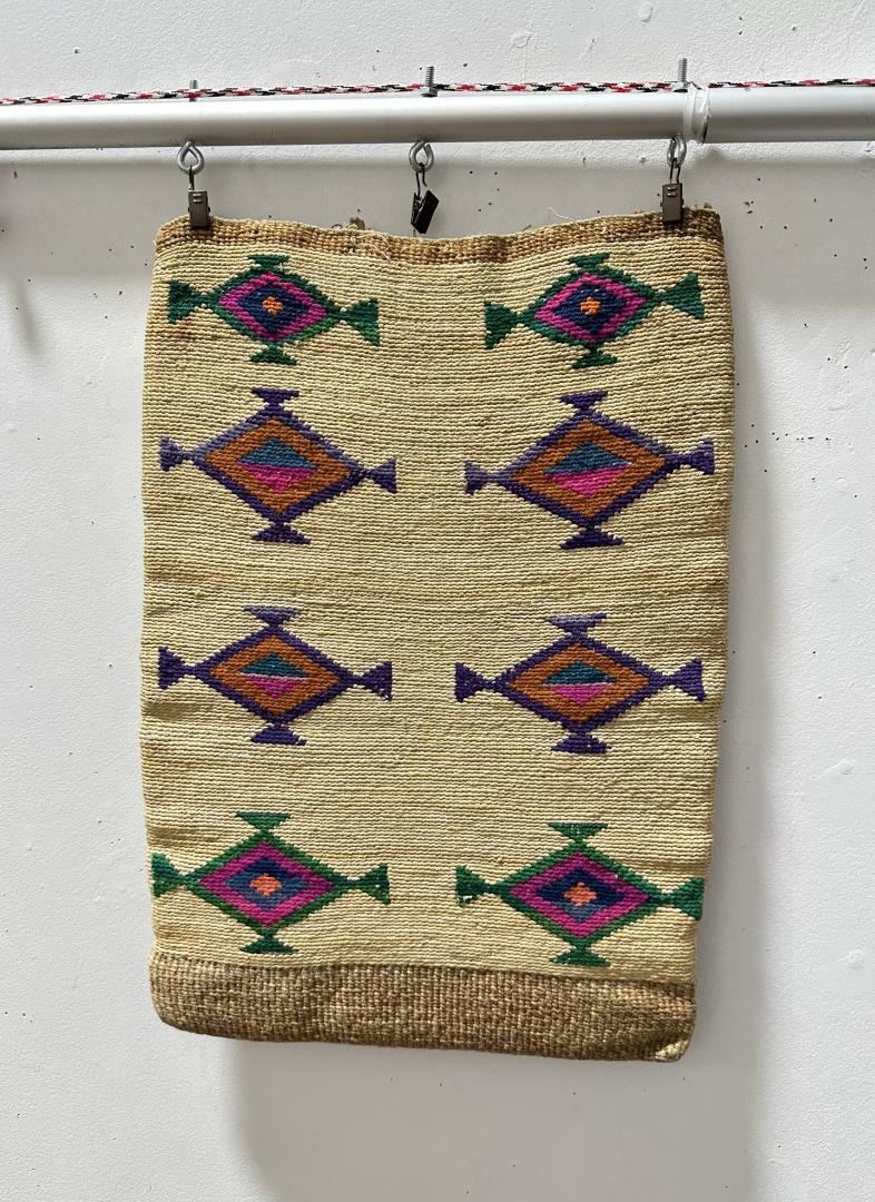 Stunning Large Antique Nez Perce Cornhusk Bag