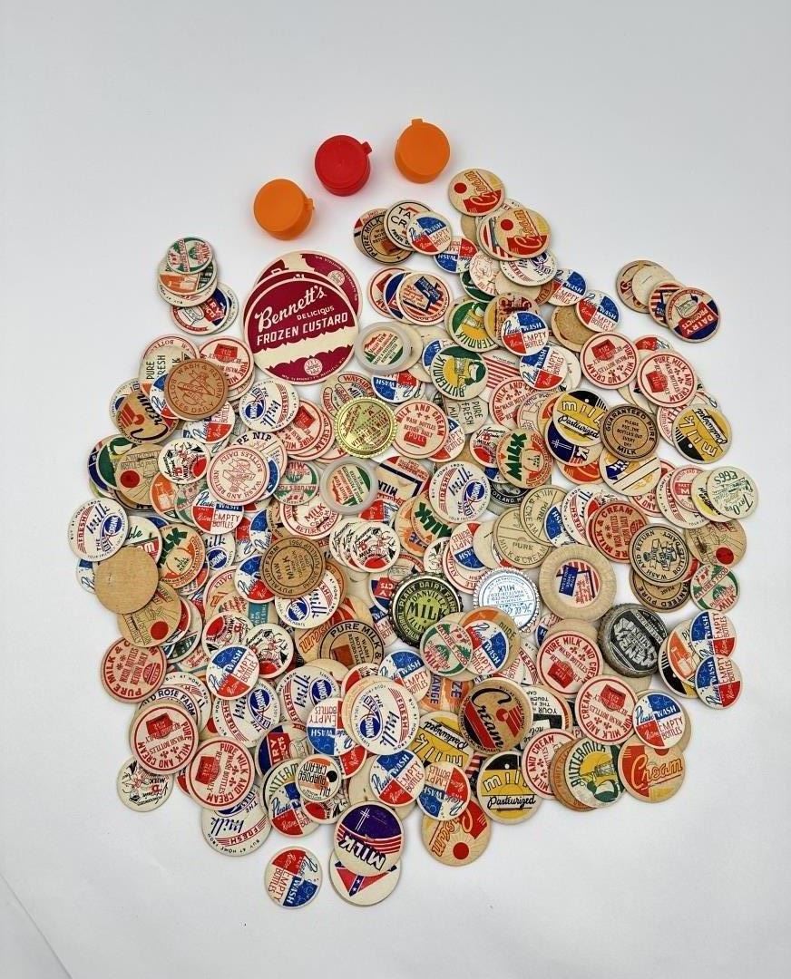 Huge Collection of Milk Bottle Caps