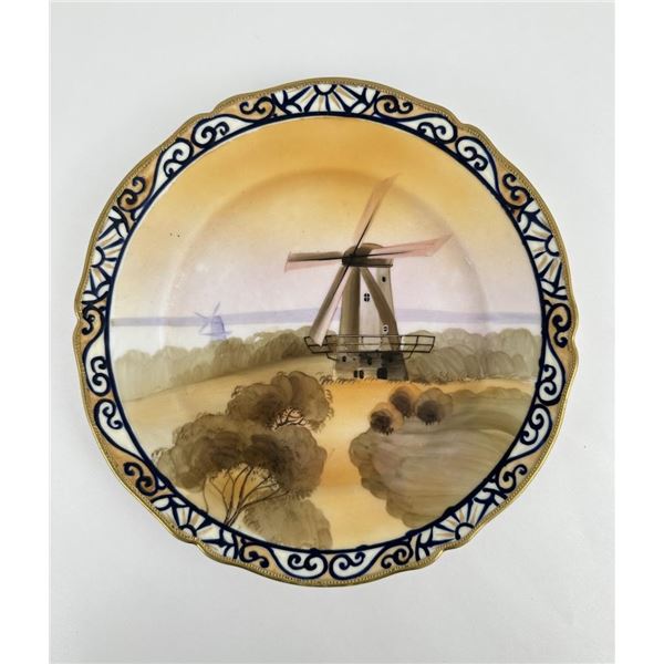 Nippon Porcelain Windmill Plate