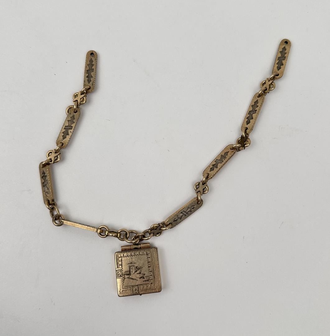 Victorian Gold Filled Watch Fob Locket