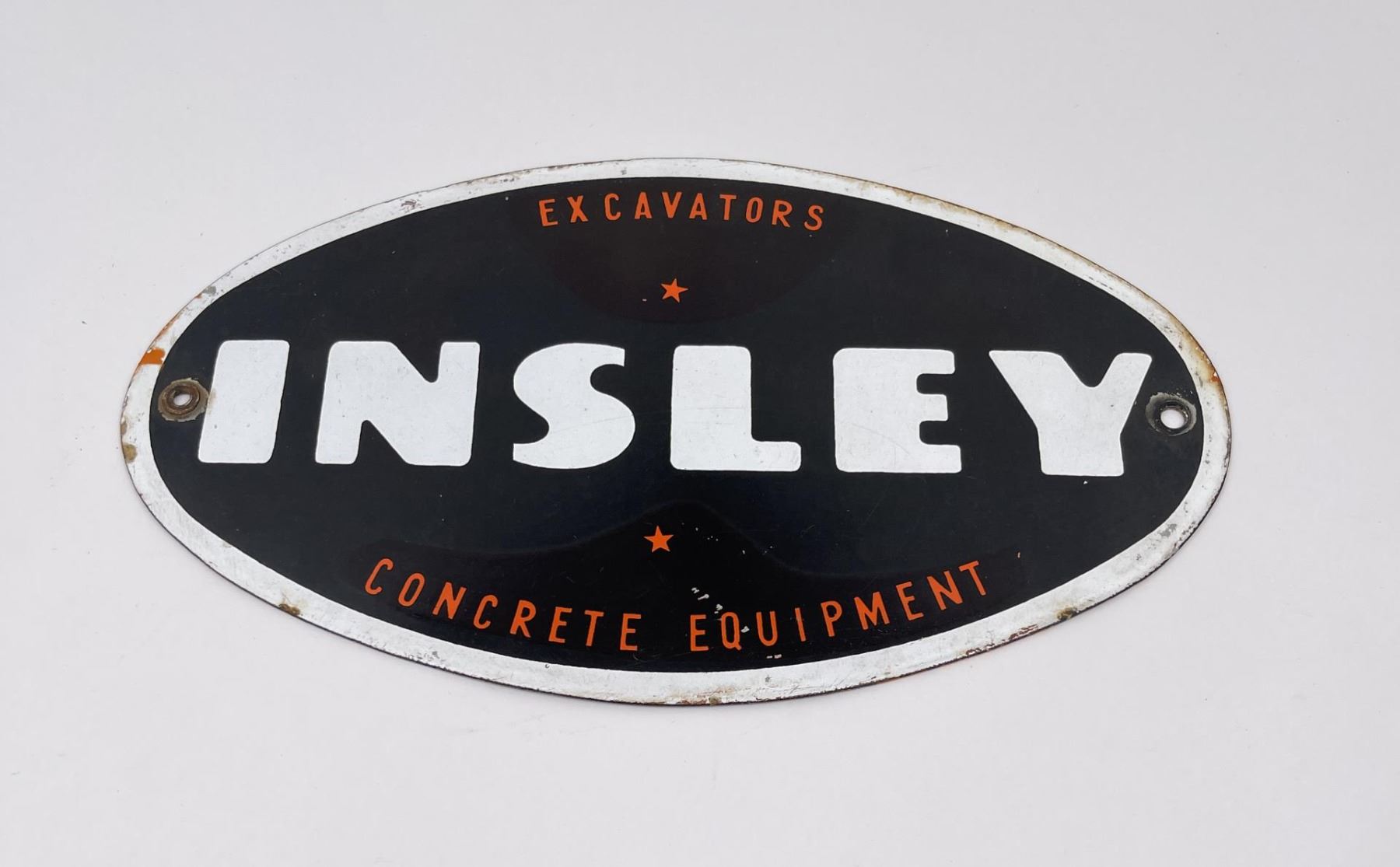 Insley Excavators Porcelain Sign