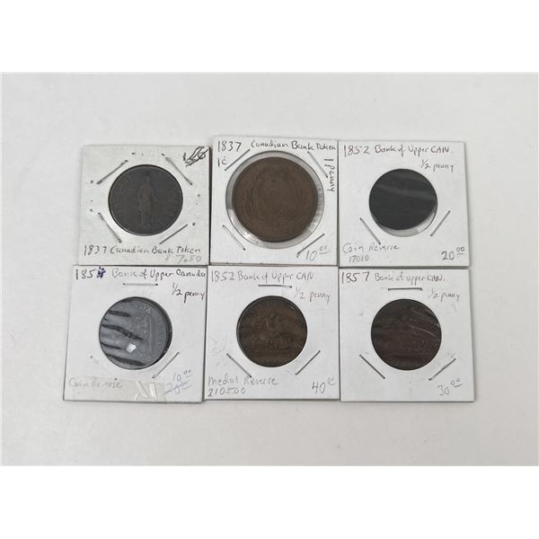 Collection of Canada Bank Tokens