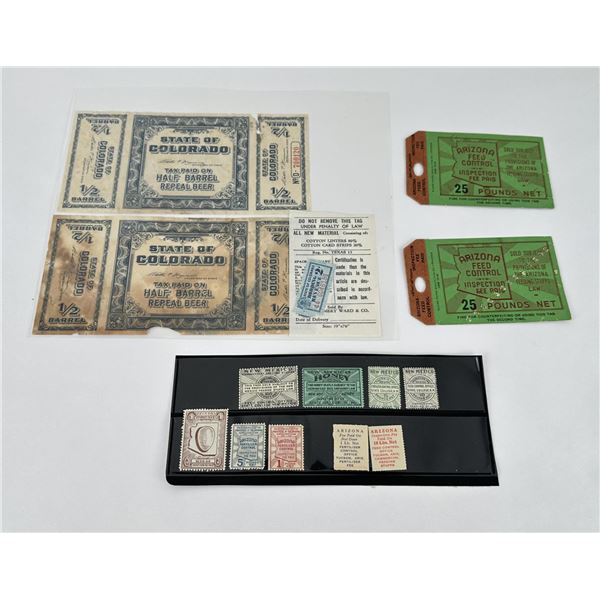 Collection of Revenue Tax Stamps