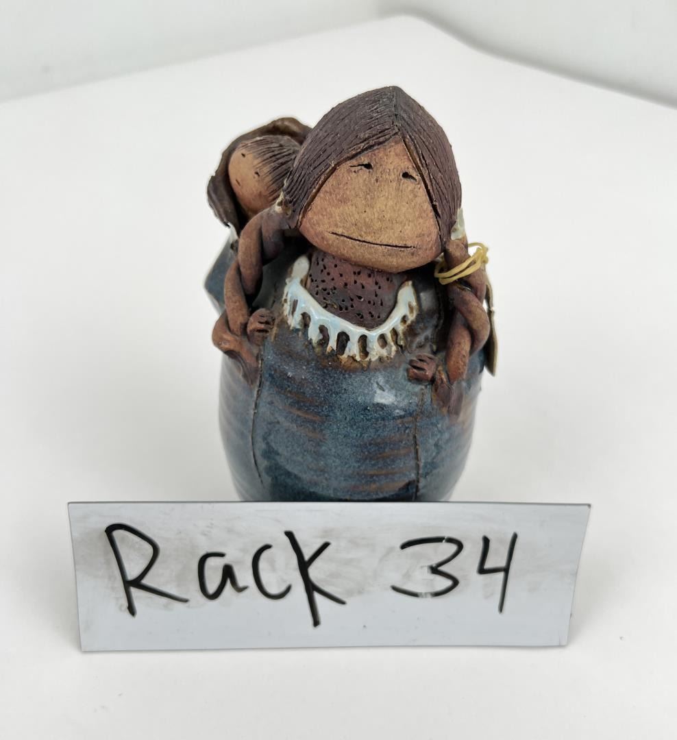 Val Knight Montana Studio Pottery Stoneware Figure