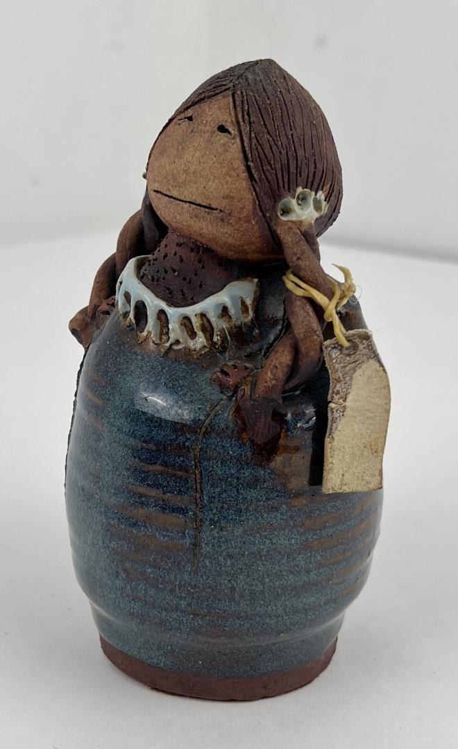 Val Knight Montana Studio Pottery Stoneware Figure