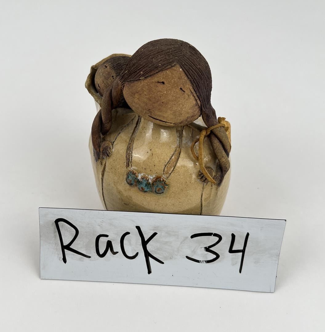 Val Knight Montana Studio Pottery Stoneware Figure