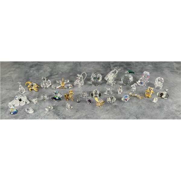 Collection of Miniature Crystal Figurines