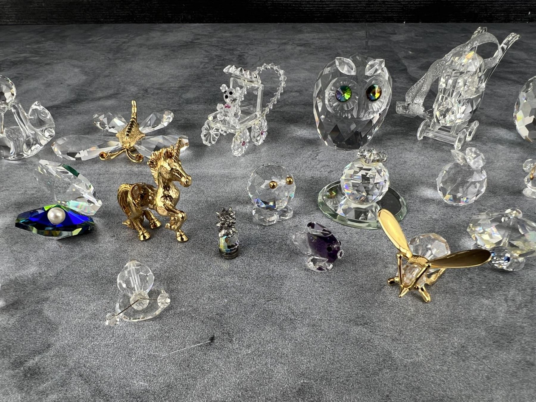 Collection of Miniature Crystal Figurines