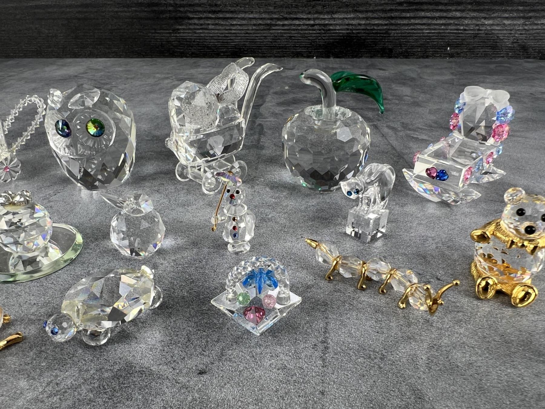 Collection of Miniature Crystal Figurines