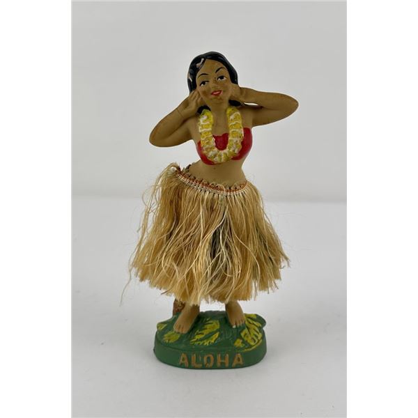 Vintage Hawaiian Hula Girl Bobble Head Doll