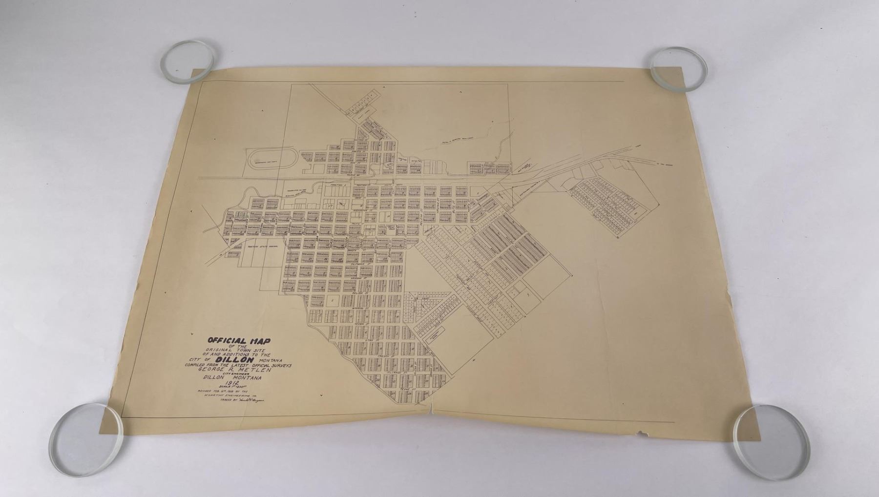 Dillon Montana Town Map 1912