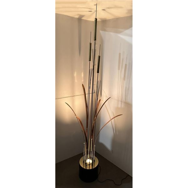 Mid Century Curtis Jere Cattails Lamp