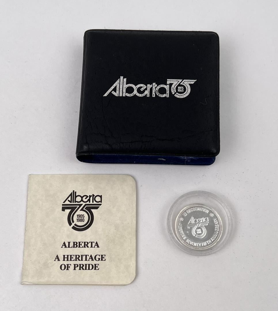 Alberta 75th Anniversary Silver Coin