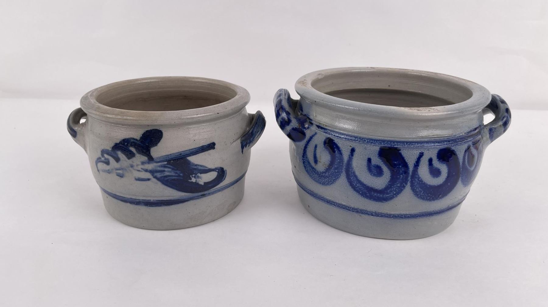 Westerwald German Stoneware Crock Jars