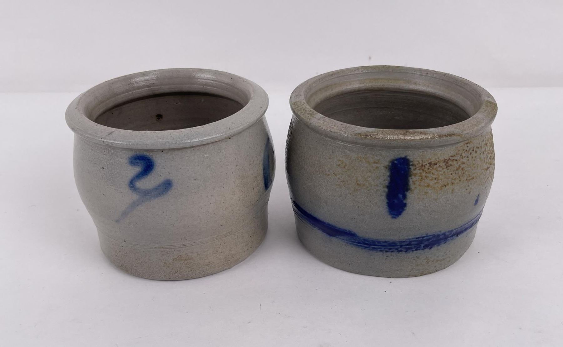 Westerwald German Stoneware Crock Jars