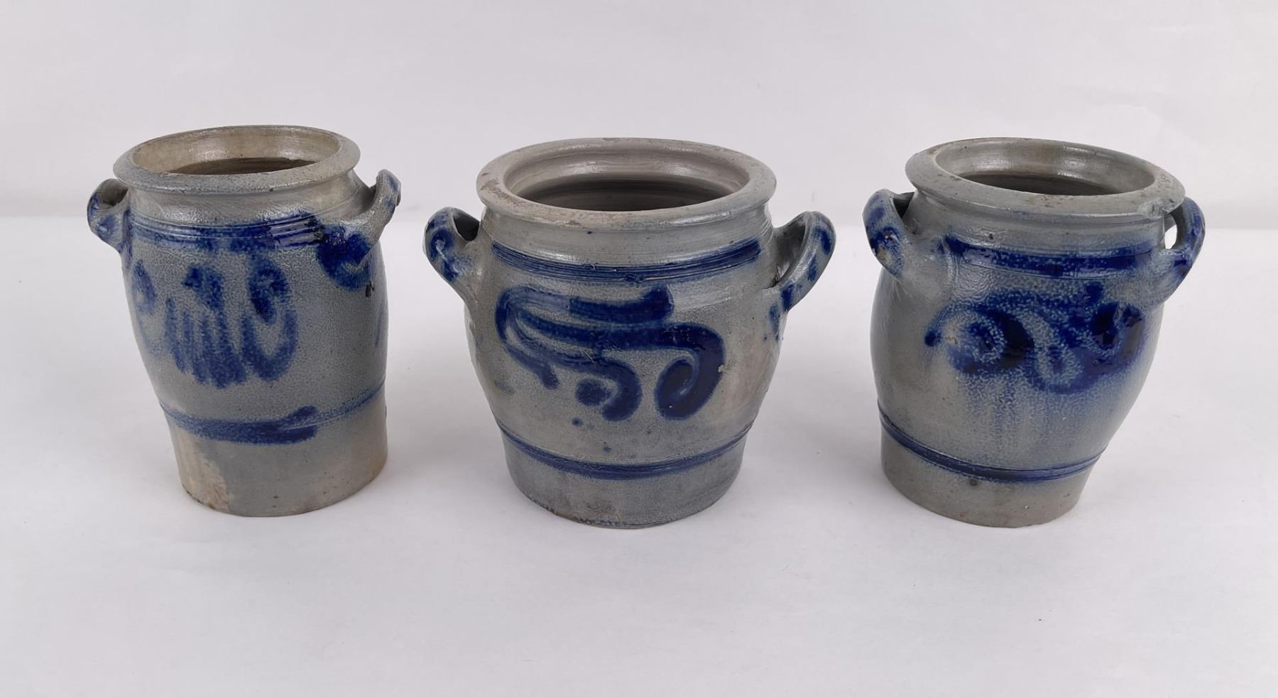 Westerwald German Stoneware Crock Jars