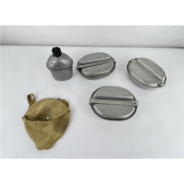 Collection of Mess Kits and Canteen
